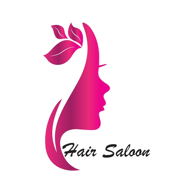 Logo Salon Logo Coiffeur Vecteur Premium