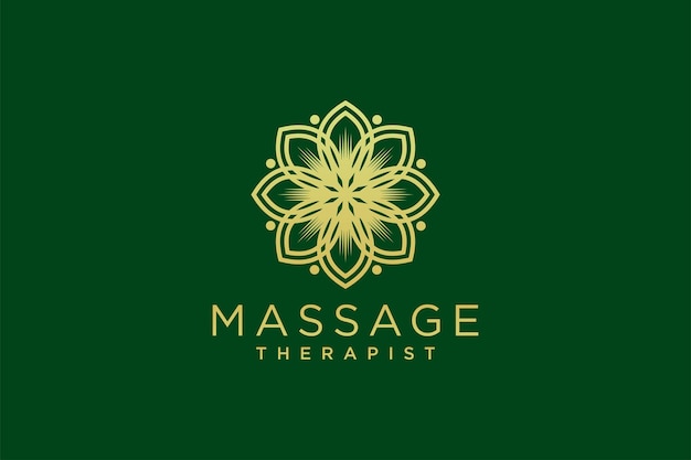 Massage Logo Design Illustration Vectorielle Pour Les Entreprises