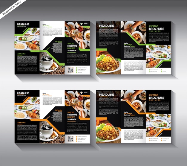 Modèle De Brochure à Trois Volets | Vecteur Premium Modèle De Brochure à Trois Volets | Vecteur Premium