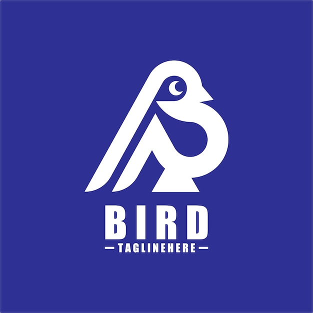Modèle De Logo Vectoriel Bird B Logo Vecteur Premium