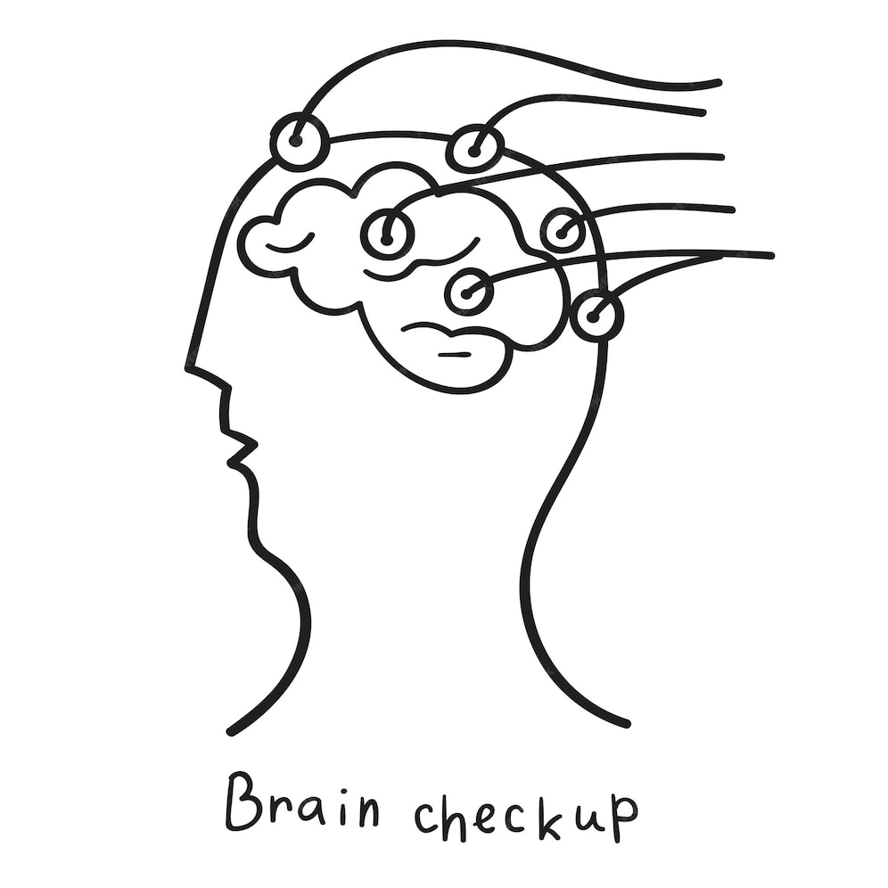 Notion Médicale. Bilan Cérébral. Icône De Contour. | Vecteur Premium Notion Médicale. Bilan Cérébral. Icône De Contour. | Vecteur Premium