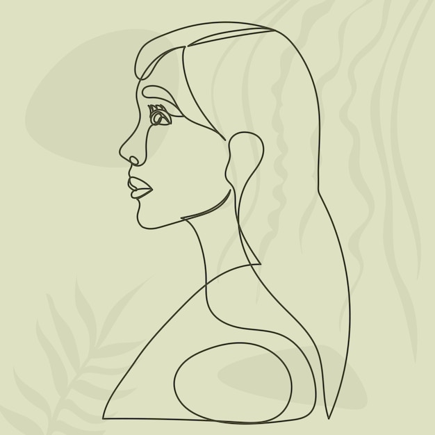 Portrait De Jeune Fille Dessinant En Une Seule Ligne Continue | Vecteur ... Portrait De Jeune Fille Dessinant En Une Seule Ligne Continue | Vecteur ...