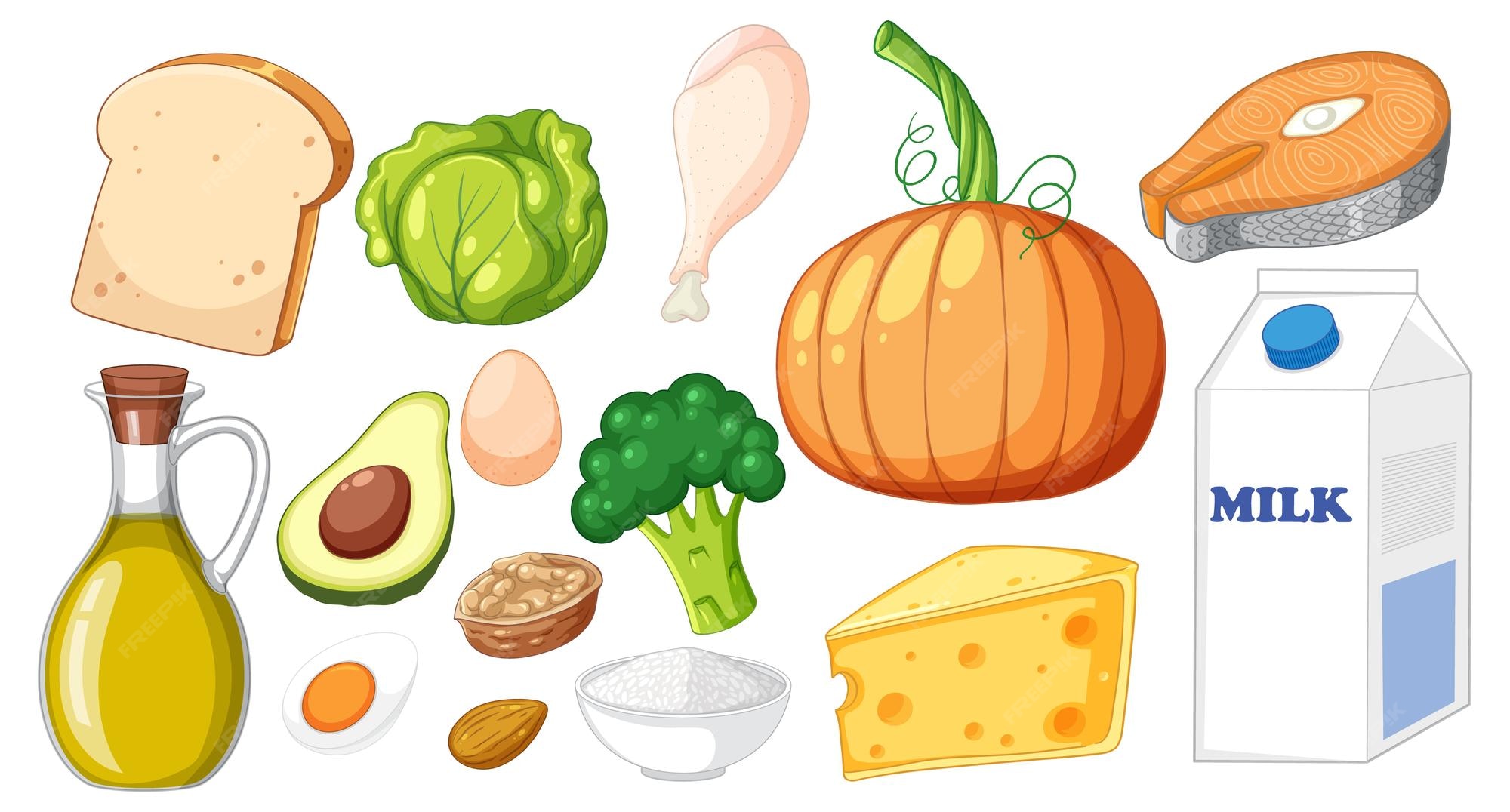 Principaux Groupes D'aliments Vecteur De Macronutriments | Vecteur Premium Principaux Groupes D'aliments Vecteur De Macronutriments | Vecteur Premium