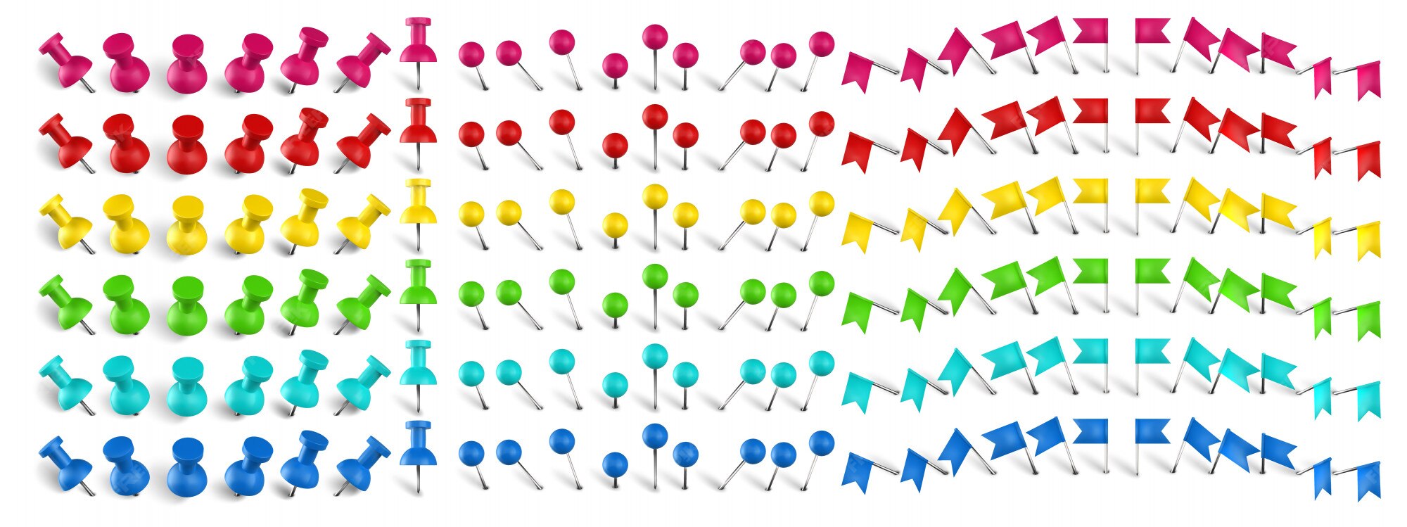Punaise Colorée, Drapeau De Broche Et Punaise. Broche De Repère De ... Punaise Colorée, Drapeau De Broche Et Punaise. Broche De Repère De ...