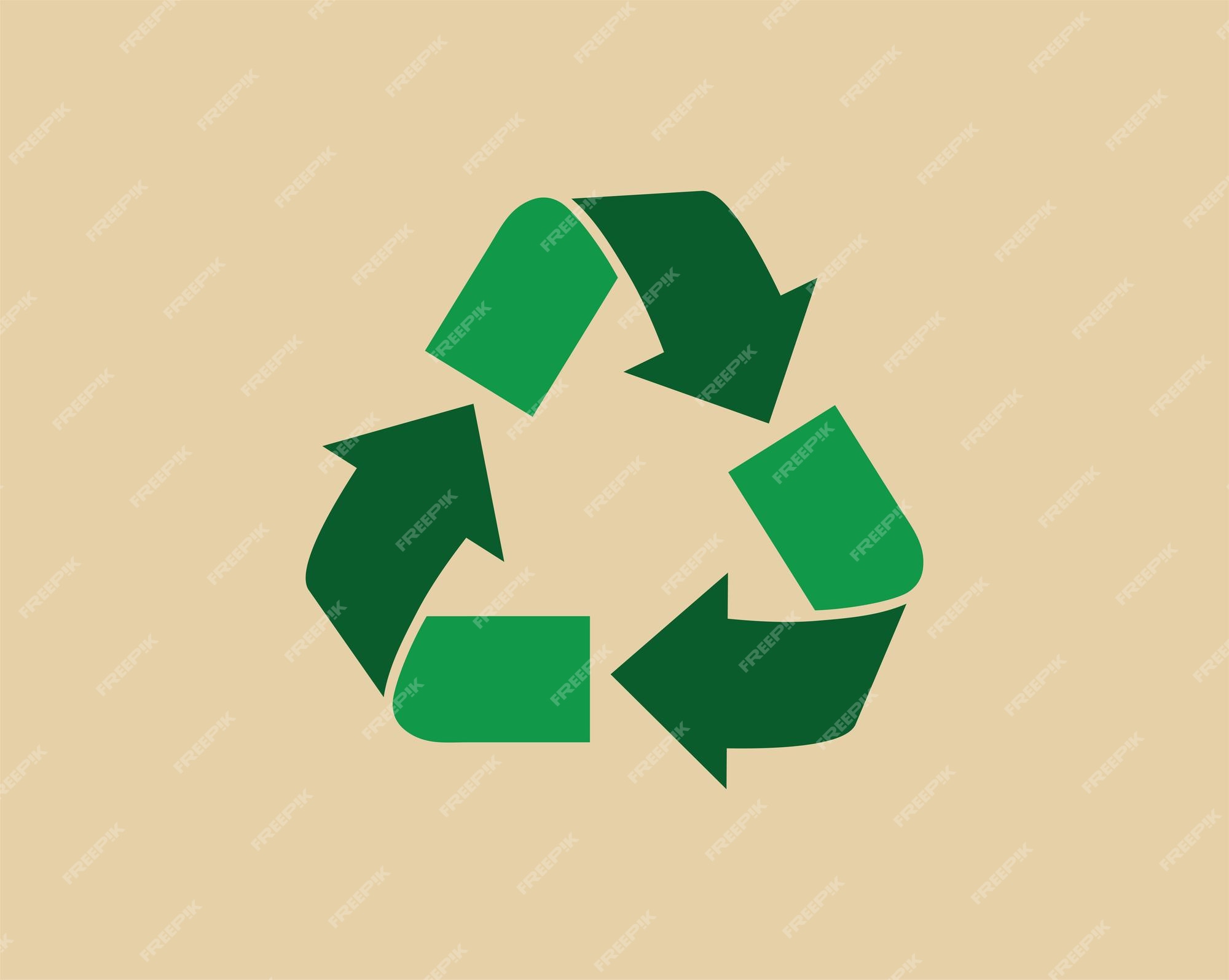 Recycler Le Symbole Des Déchets Et La Flèche Verte Logo Web Icône