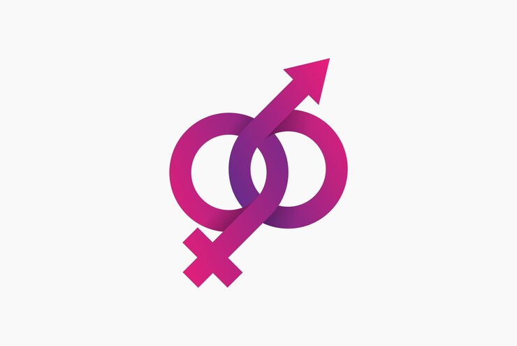 Sexe Symbole Logo Inspiration Sexe Masculin Et Féminin Signe Vecteur