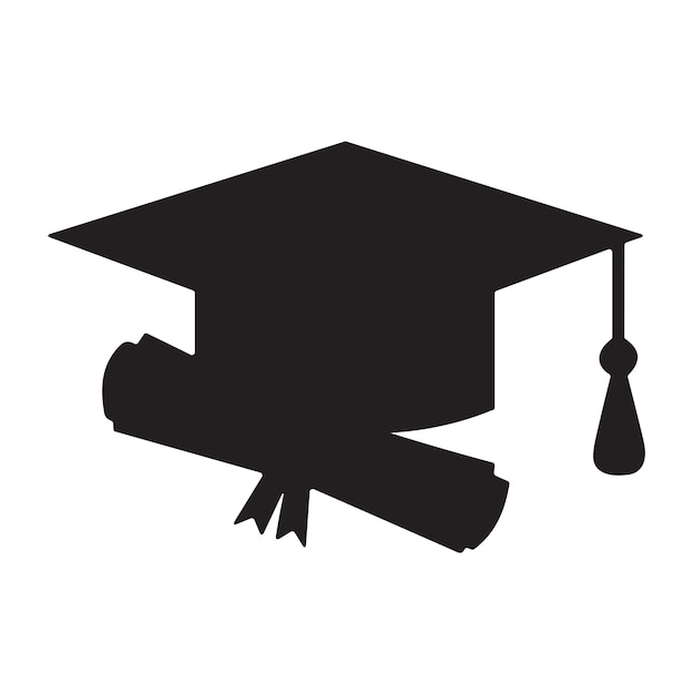 Silhouettes de chapeau de graduation académique | Vecteur Premium Silhouettes de chapeau de graduation académique | Vecteur Premium
