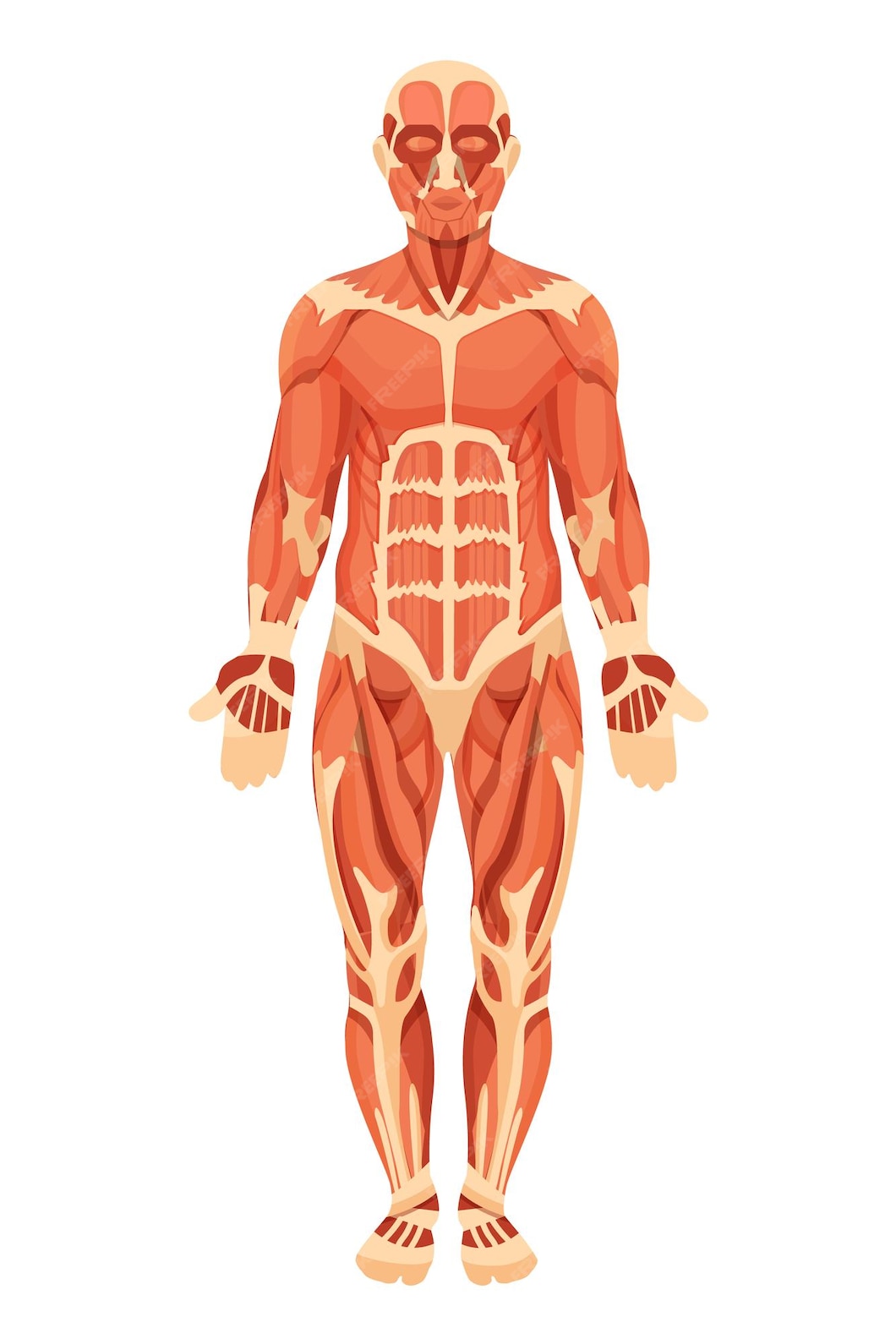 Structure Anatomique Du Corps Humain Présentée Sous Forme De Détail Des Groupes Musculaires