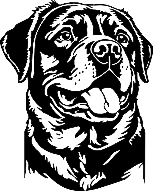 Tête De Chien Rottweiler Illustration Vectorielle Svg | Vecteur Premium Tête De Chien Rottweiler Illustration Vectorielle Svg | Vecteur Premium