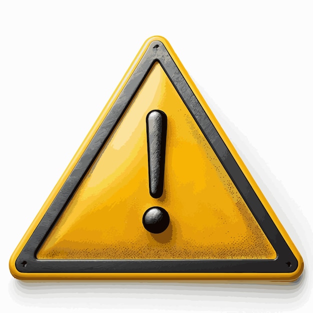 Un triangle jaune avec un point d'exclamation | Vecteur Premium généré ... Un triangle jaune avec un point d'exclamation | Vecteur Premium généré ...