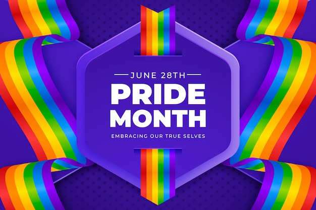 Fondo Degradado Del Mes Del Orgullo Vector Gratis