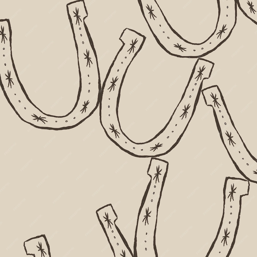 Fondo de herradura dibujado a mano en tema vaquero | Vector Gratis Fondo de herradura dibujado a mano en tema vaquero | Vector Gratis