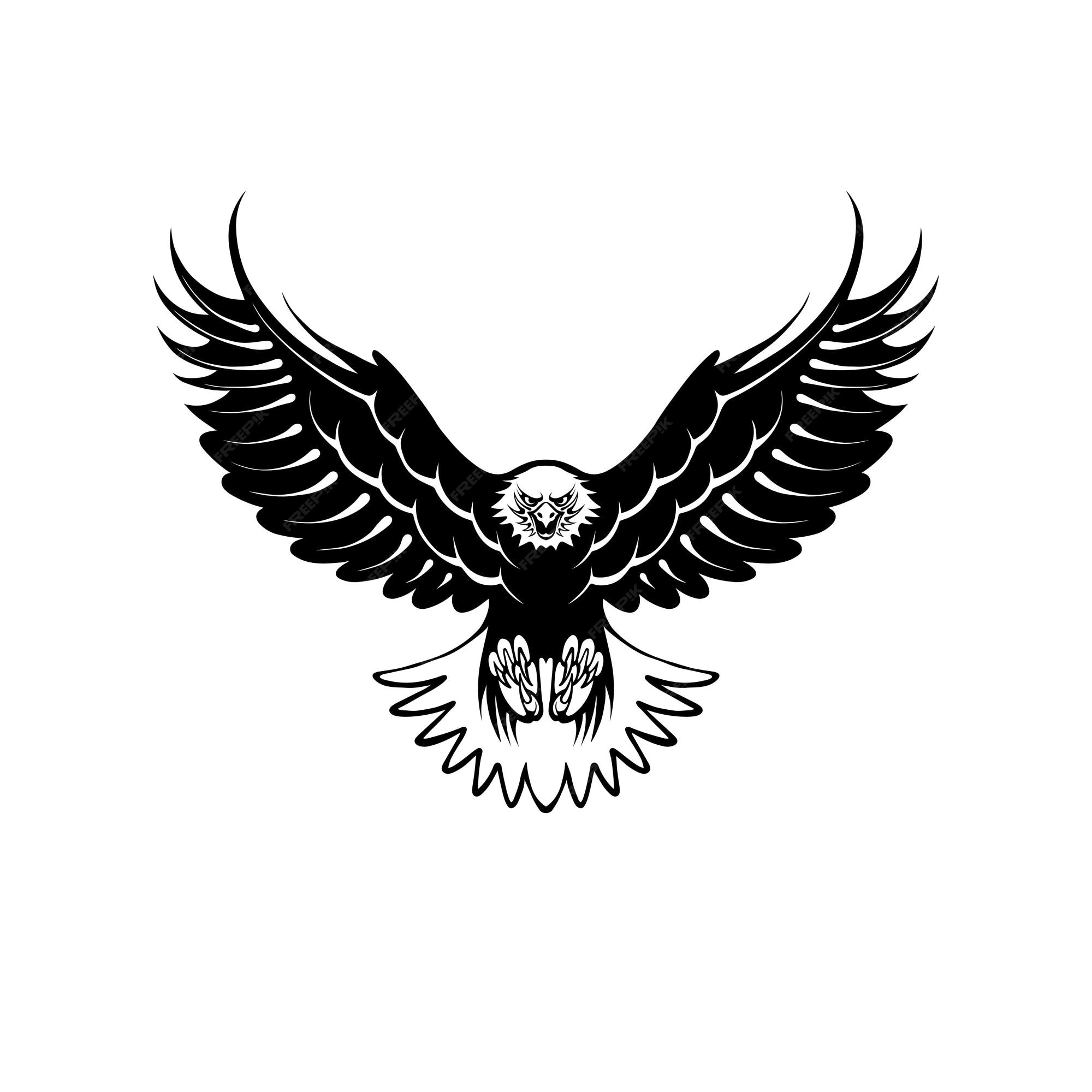 Activo de vector de logotipo de silueta de águila | Vector Premium Activo de vector de logotipo de silueta de águila | Vector Premium
