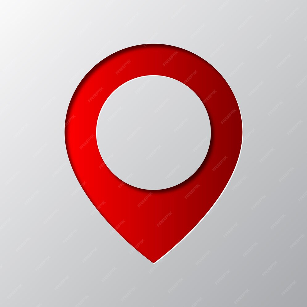 Arte de papel del puntero del mapa rojo aislado. ilustración vectorial ... Arte de papel del puntero del mapa rojo aislado. ilustración vectorial ...