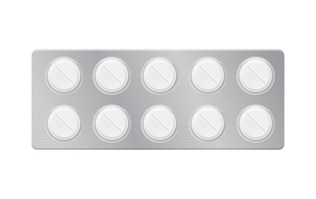 Blíster con comprimidos de pastillas | Vector Premium Blíster con comprimidos de pastillas | Vector Premium