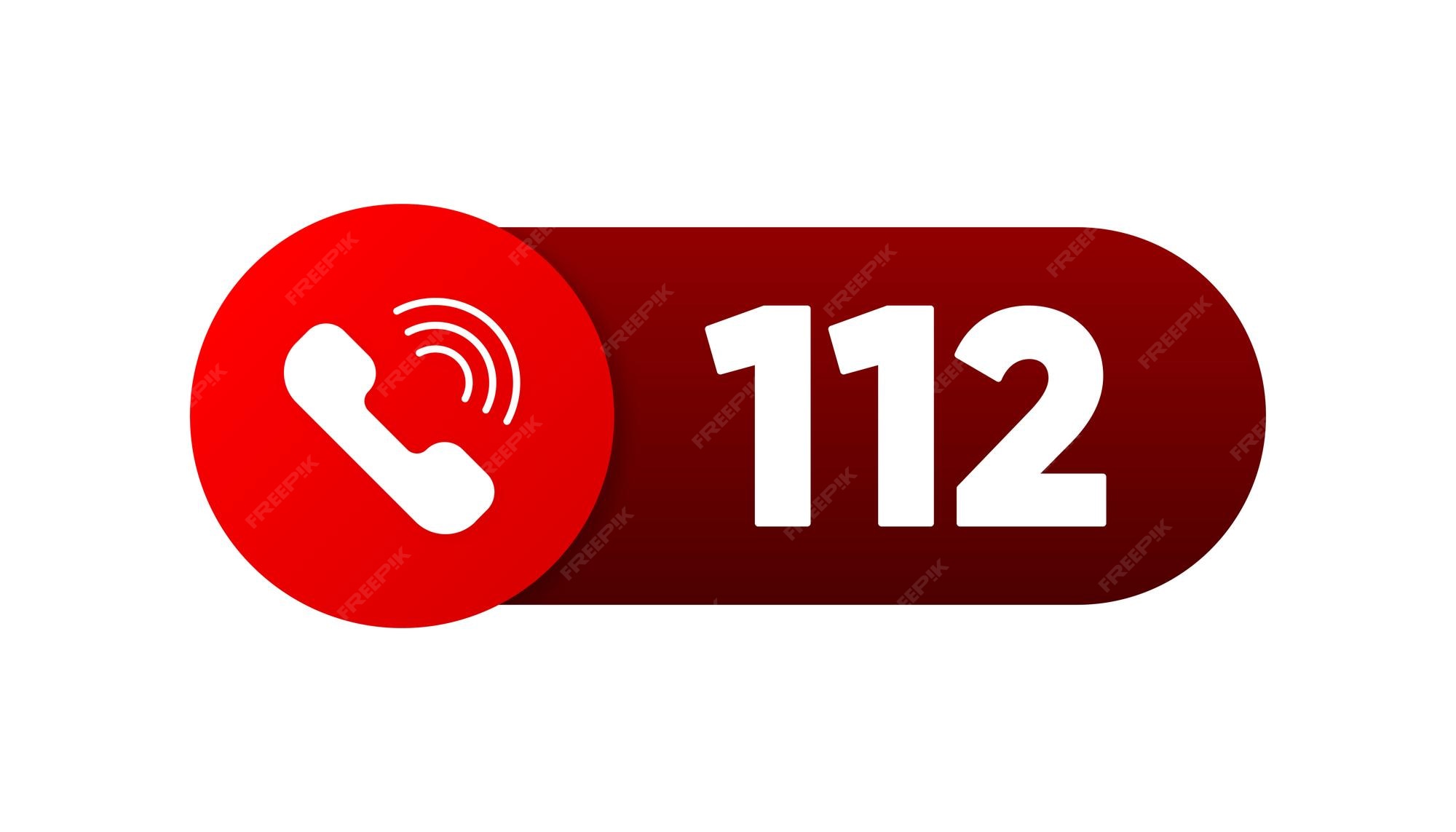 Botón de llamada de emergencia 112 símbolo de señal de ayuda de ... Botón de llamada de emergencia 112 símbolo de señal de ayuda de ...