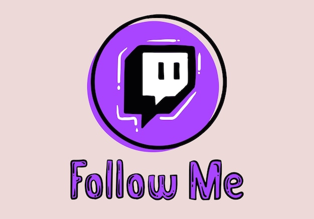 Botón Sígueme Twitch para el logotipo del símbolo del icono del ... Botón Sígueme Twitch para el logotipo del símbolo del icono del ...