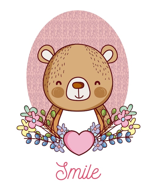 Caricatura de oso encantador | Vector Premium Caricatura de oso encantador | Vector Premium