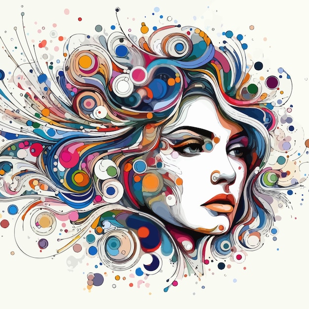 La chica de la cara hermosa | Vector Premium La chica de la cara hermosa | Vector Premium