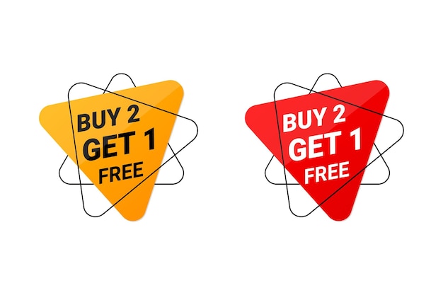 Compre 2 obtenga 1 vector de oferta gratis. | Vector Premium Compre 2 obtenga 1 vector de oferta gratis. | Vector Premium