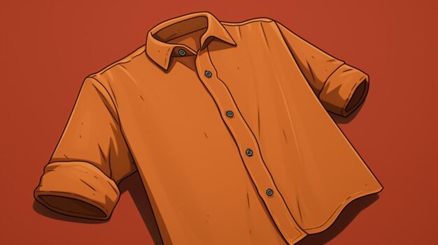 Un Dibujo De Una Camisa Que Dice Una Camisa Vector Premium