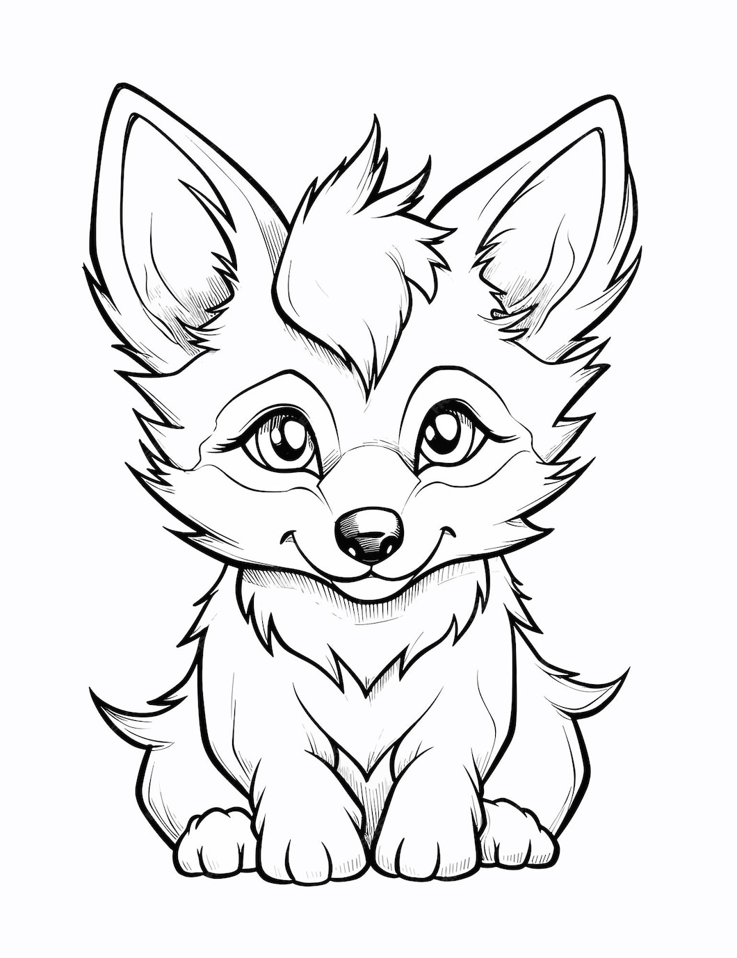 Dibujo De Lobo Para Colorear Para Niños Imprimir Este Dibujo De Lobo Para Colorear Para Niños