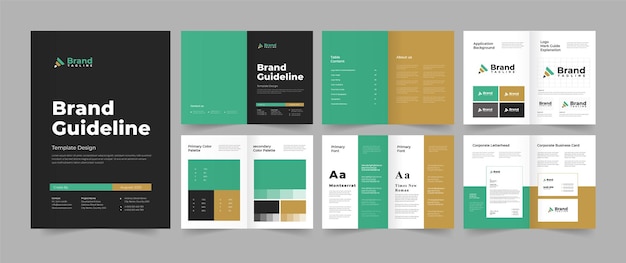 Directrices de la marca | Vector Premium Directrices de la marca | Vector Premium