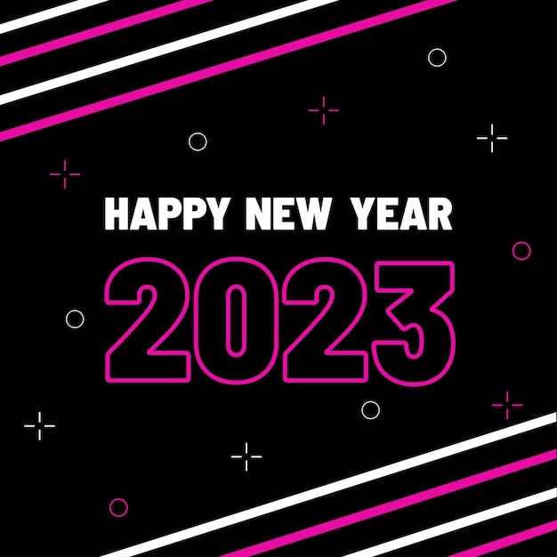 Diseño de feliz año nuevo 2023 | Vector Premium Diseño de feliz año nuevo 2023 | Vector Premium
