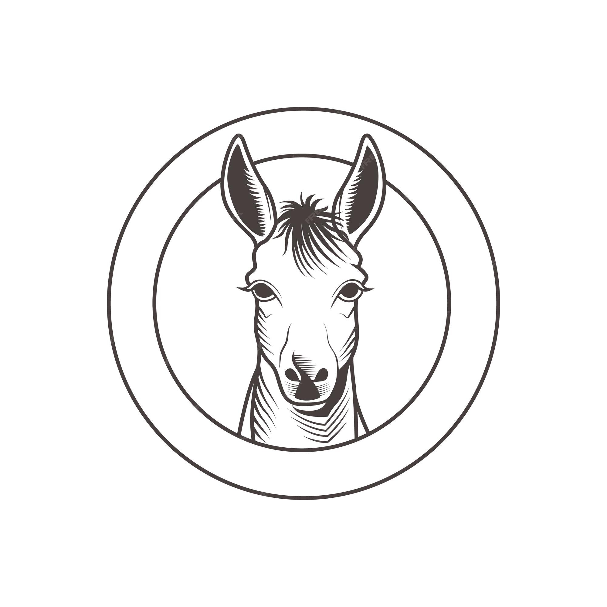 Diseño de icono de vector de burro diseño de logotipo plano de símbolo ... Diseño de icono de vector de burro diseño de logotipo plano de símbolo ...