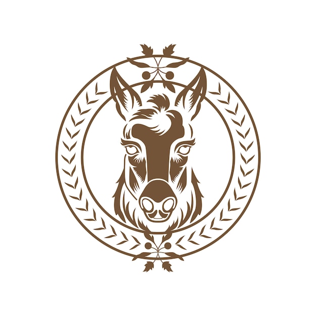 Diseño de icono de vector de burro diseño de logotipo plano de símbolo ... Diseño de icono de vector de burro diseño de logotipo plano de símbolo ...