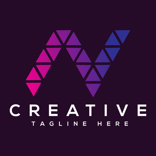 Diseño De Letra N De Logotipo De Vector Corporativo De Identidad De