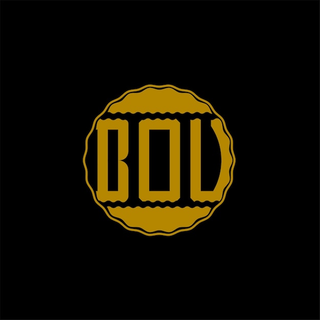 Diseño de logotipo de carta 'bou' | Vector Premium Diseño de logotipo de carta 'bou' | Vector Premium
