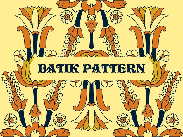 Diseño tradicional de patrones de batik | Vector Premium Diseño tradicional de patrones de batik | Vector Premium