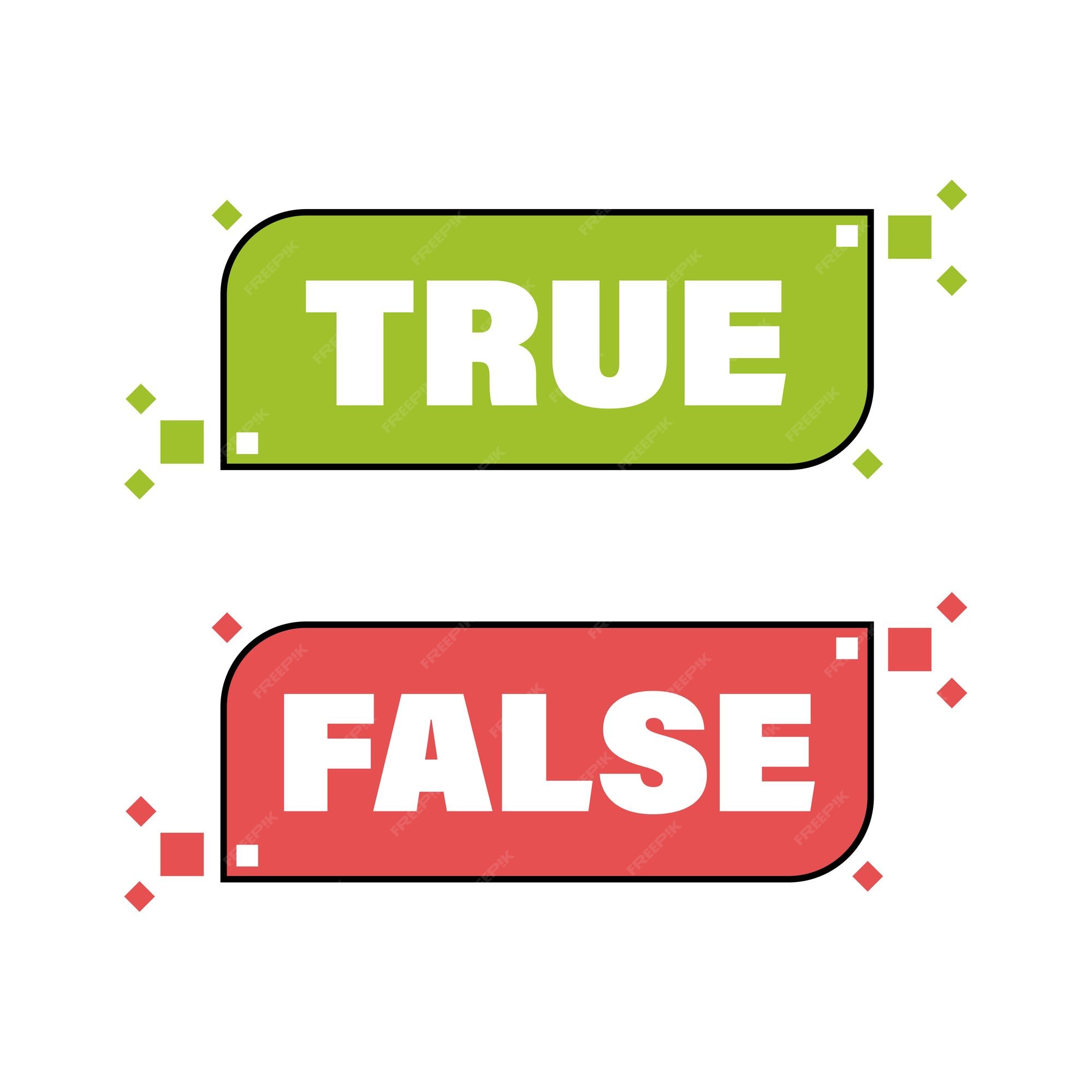 Elementos del cuestionario verdadero o falso | Vector Premium Elementos del cuestionario verdadero o falso | Vector Premium