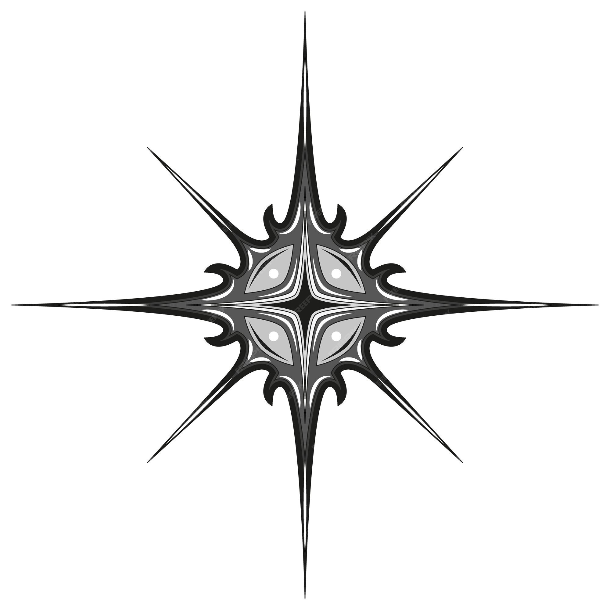 Una estrella con un tatuaje de estrella | Vector Premium Una estrella con un tatuaje de estrella | Vector Premium