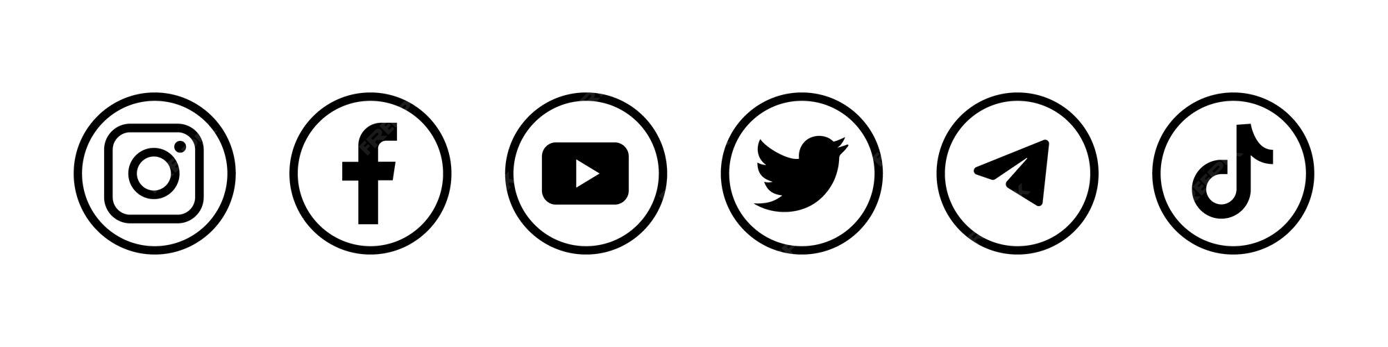 Facebook instagram twitter youtube telegram tiktok colección de ... Facebook instagram twitter youtube telegram tiktok colección de ...