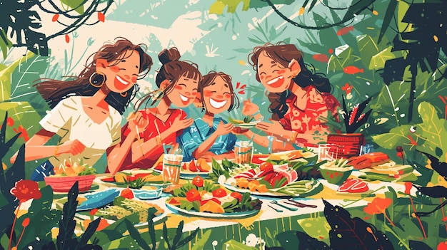 Las familias se reúnen para la colección de picnics del Día de la Madre ... Las familias se reúnen para la colección de picnics del Día de la Madre ...
