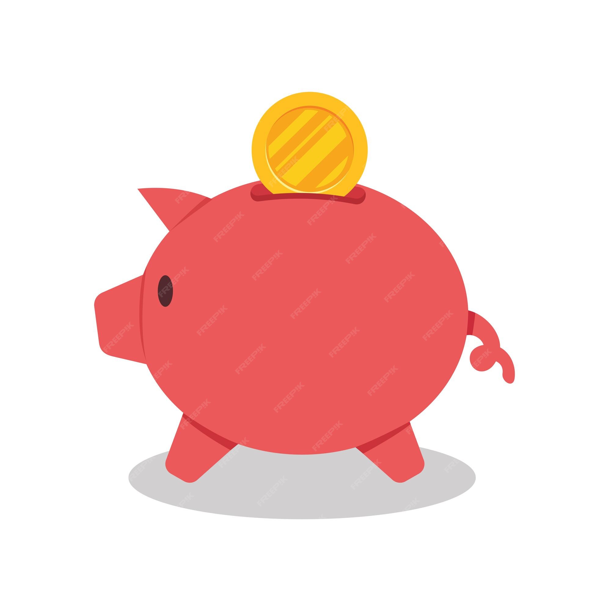 Hucha en ilustración plana | Vector Premium Hucha en ilustración plana | Vector Premium