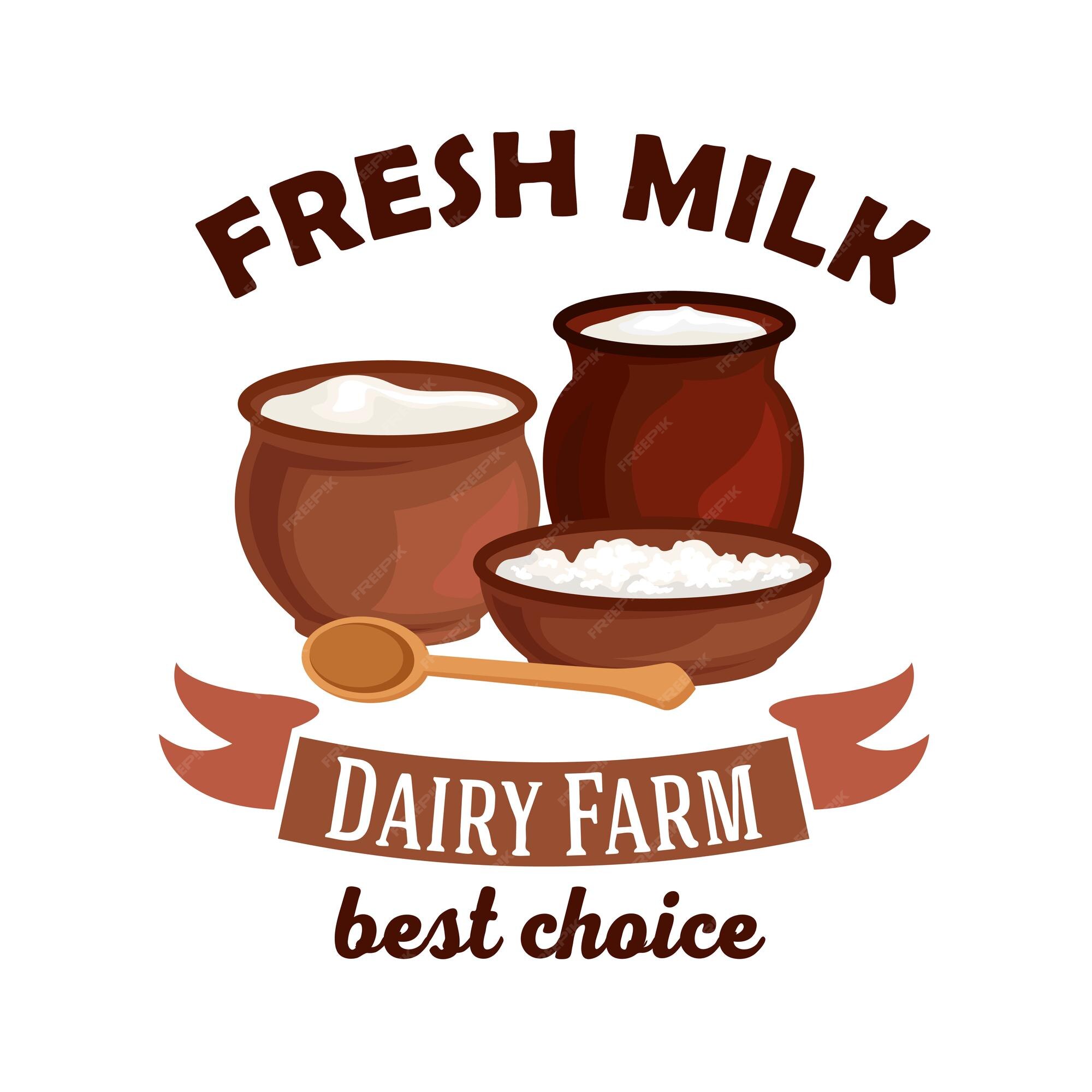 Icono aislado de vector de leche fresca | Vector Premium Icono aislado de vector de leche fresca | Vector Premium