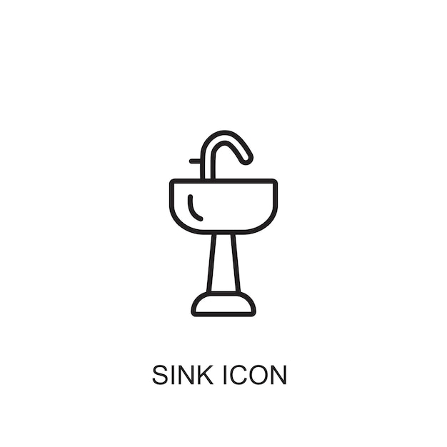 Icono de icono de vector de fregadero | Vector Premium Icono de icono de vector de fregadero | Vector Premium