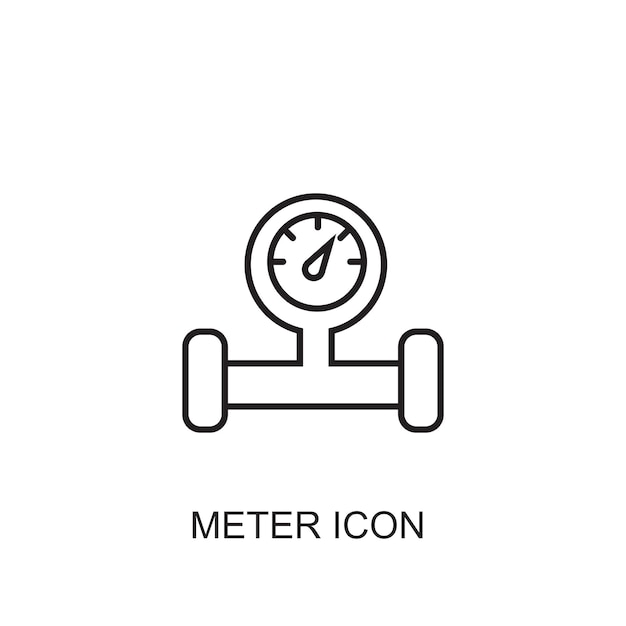 Icono de icono de vector de medidor | Vector Premium Icono de icono de vector de medidor | Vector Premium