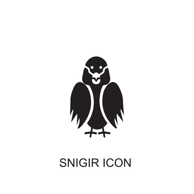Icono de icono de vector de snigir | Vector Premium Icono de icono de vector de snigir | Vector Premium