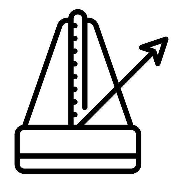 Icono de metrónomo icono de vector de metrónomo de esquema para diseño ... Icono de metrónomo icono de vector de metrónomo de esquema para diseño ...