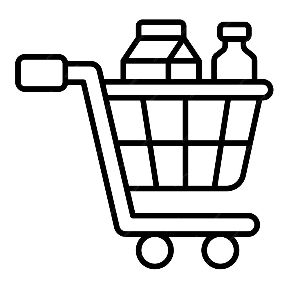 Icono De La Tienda De Comestibles Vector Premium