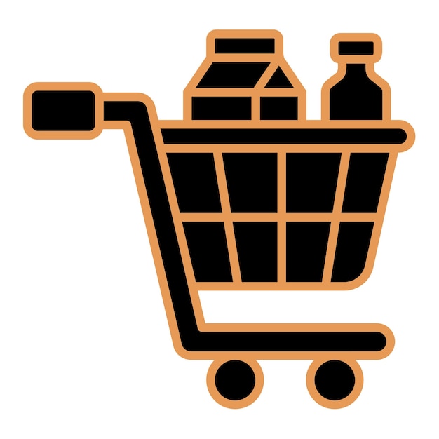 Icono De La Tienda De Comestibles Vector Premium