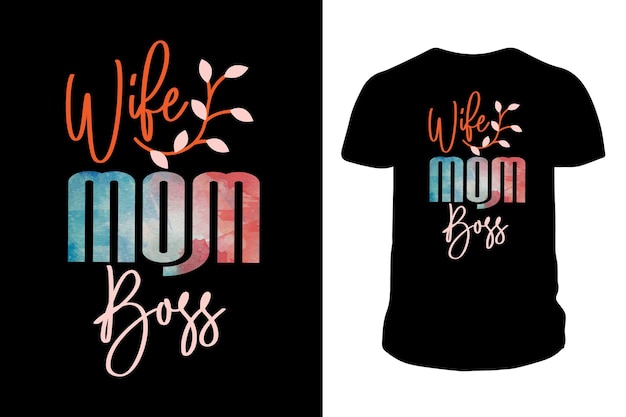 Ilustración De Mamá De Diseño De Camiseta Del Día De La Madre Vector