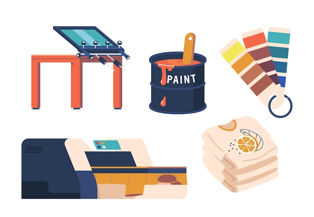 El kit de impresión de camisetas incluye una paleta de colores de ... El kit de impresión de camisetas incluye una paleta de colores de ...