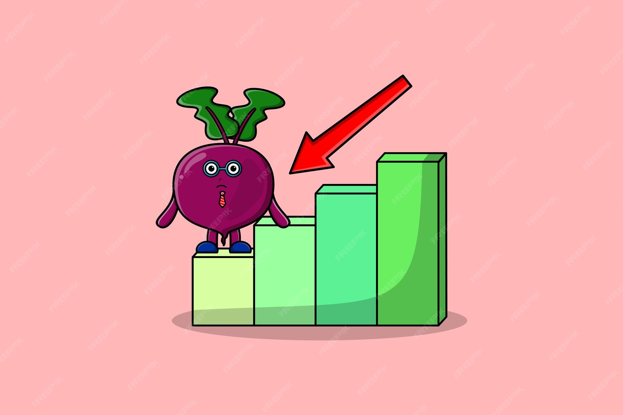 Lindo personaje de mascota de hombre de negocios de remolacha con un ... Lindo personaje de mascota de hombre de negocios de remolacha con un ...