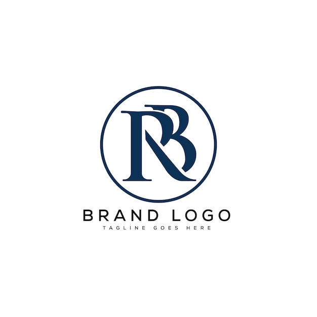 Logotipos Vectoriales Creativos Con La Letra Rb Vector Premium