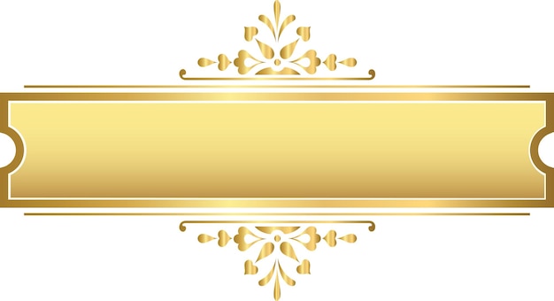 Marco de adorno de oro | Vector Premium Marco de adorno de oro | Vector Premium